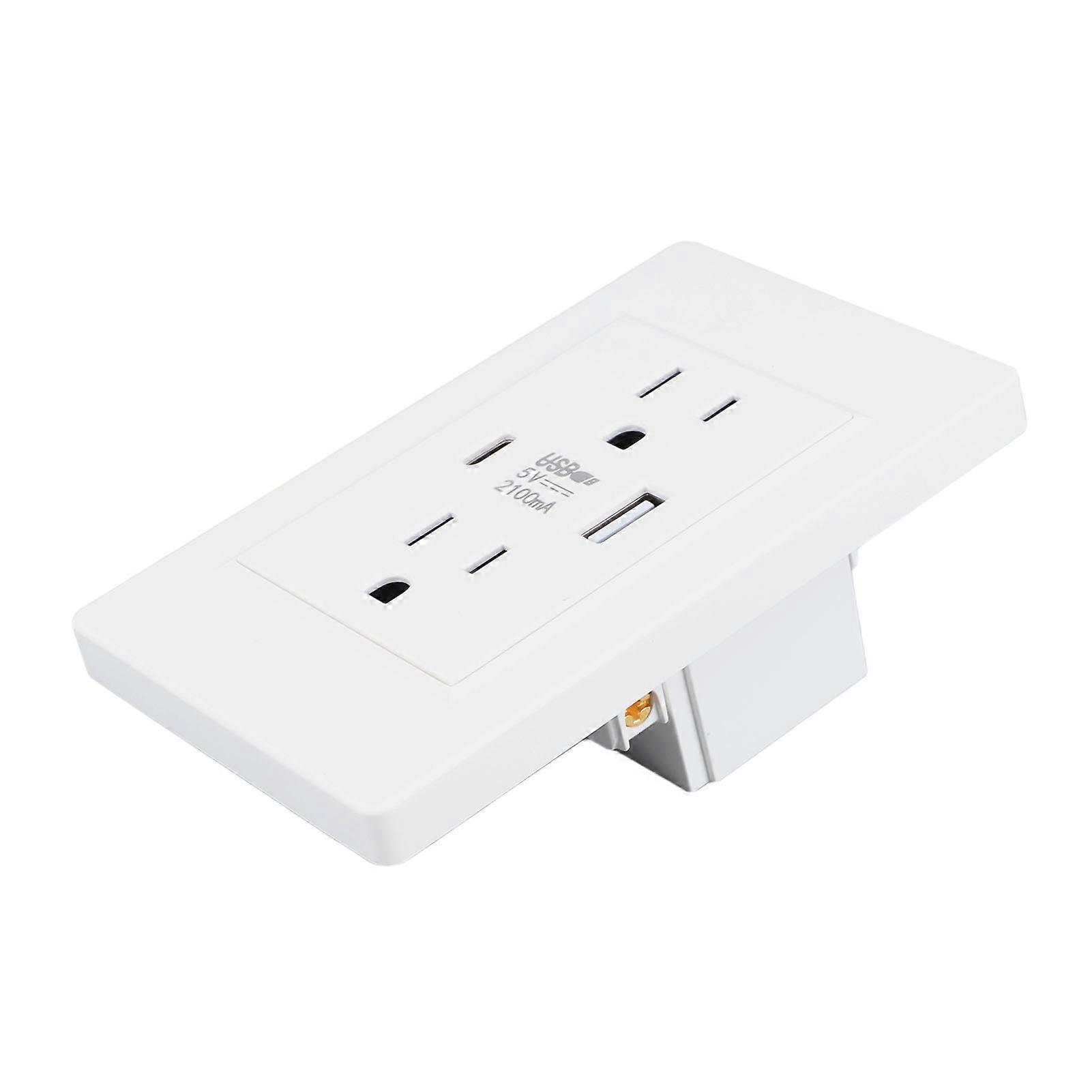 US Socket USB Type C Wall Outlet Multi Functional High Safety ...