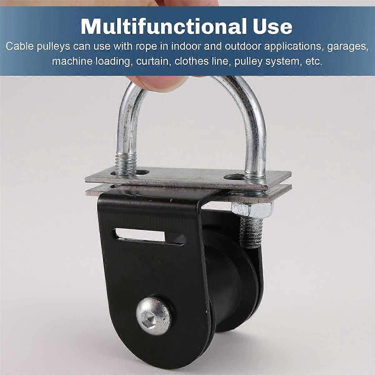 Lifting Rope Pulley Bearing Block Pulley Wheel Portable Heavy Duty Mute ...