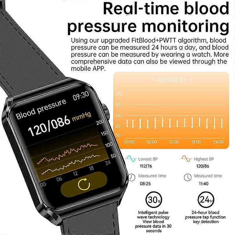Smartwatch JL05 DH Bluetooth Call 1.85" Large HD Screen ECG HRV NFC ...