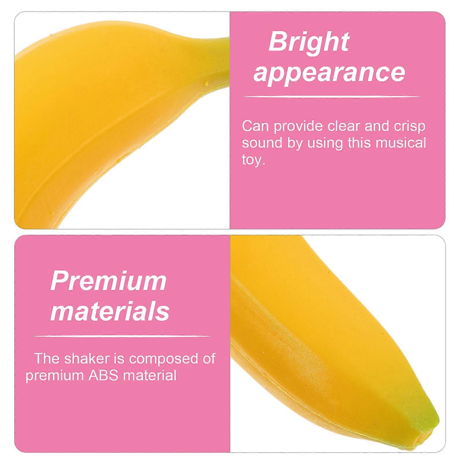 Fruit Shaker Educational Maraca Shaker Kids Banana Shape Percussion ...
