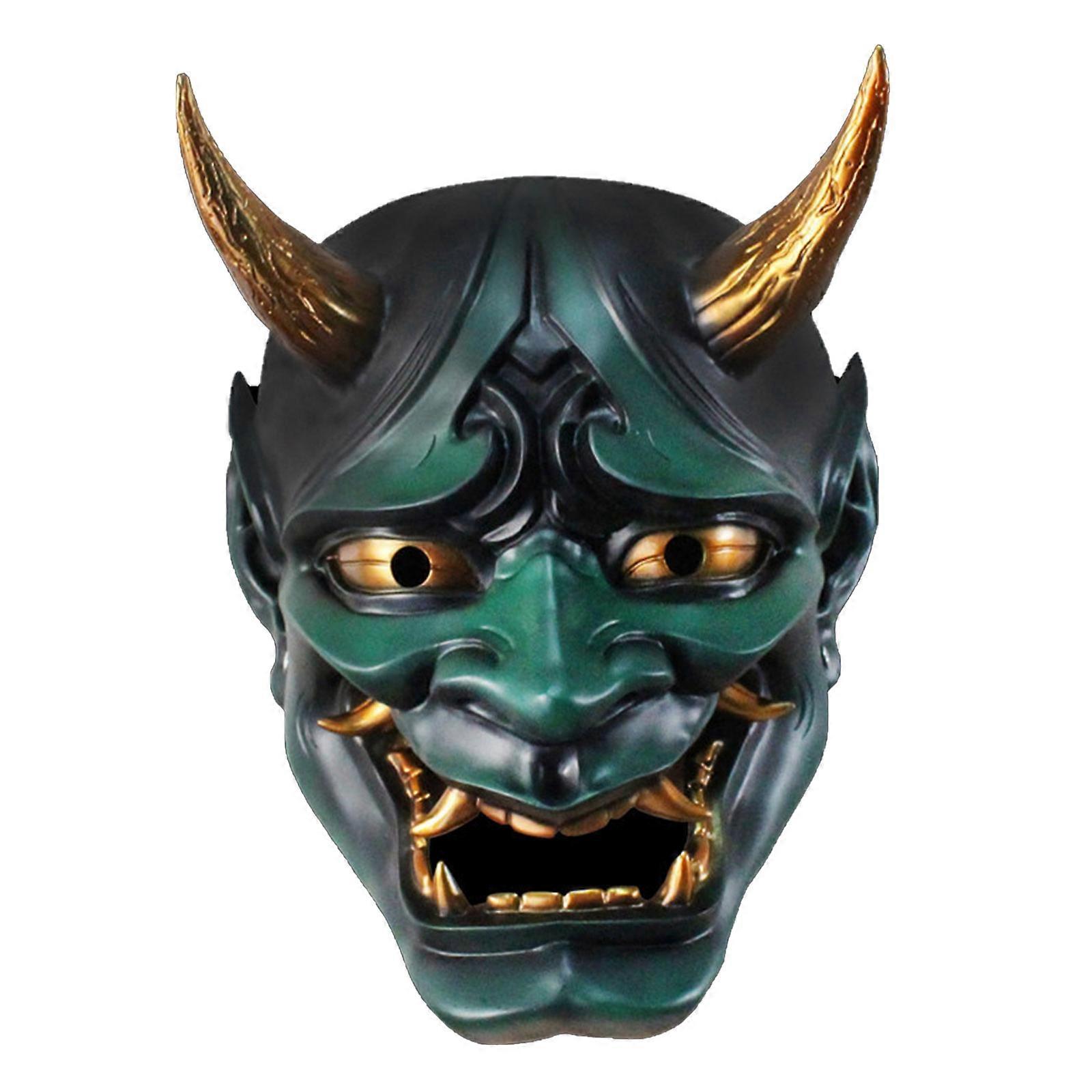 Japanese Monster Devil Hannya Noh Kabuki Demon Oni Samurai Resin Mask Full Face Fg | Fruugo UK