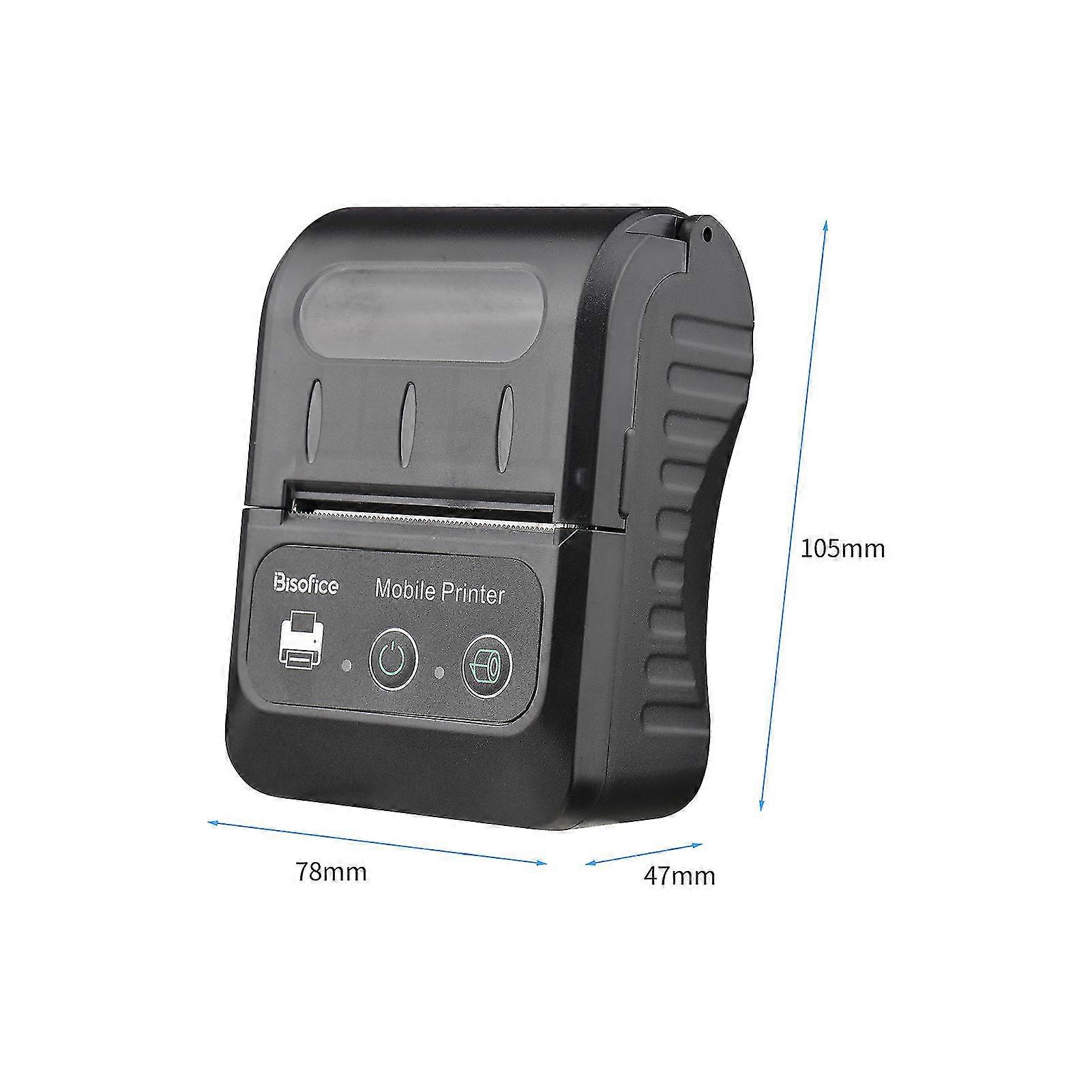 Bisofice Portable 58mm Receipt Thermal Printer 2 inches Mini Mobile Pocket Printers with 11 ...