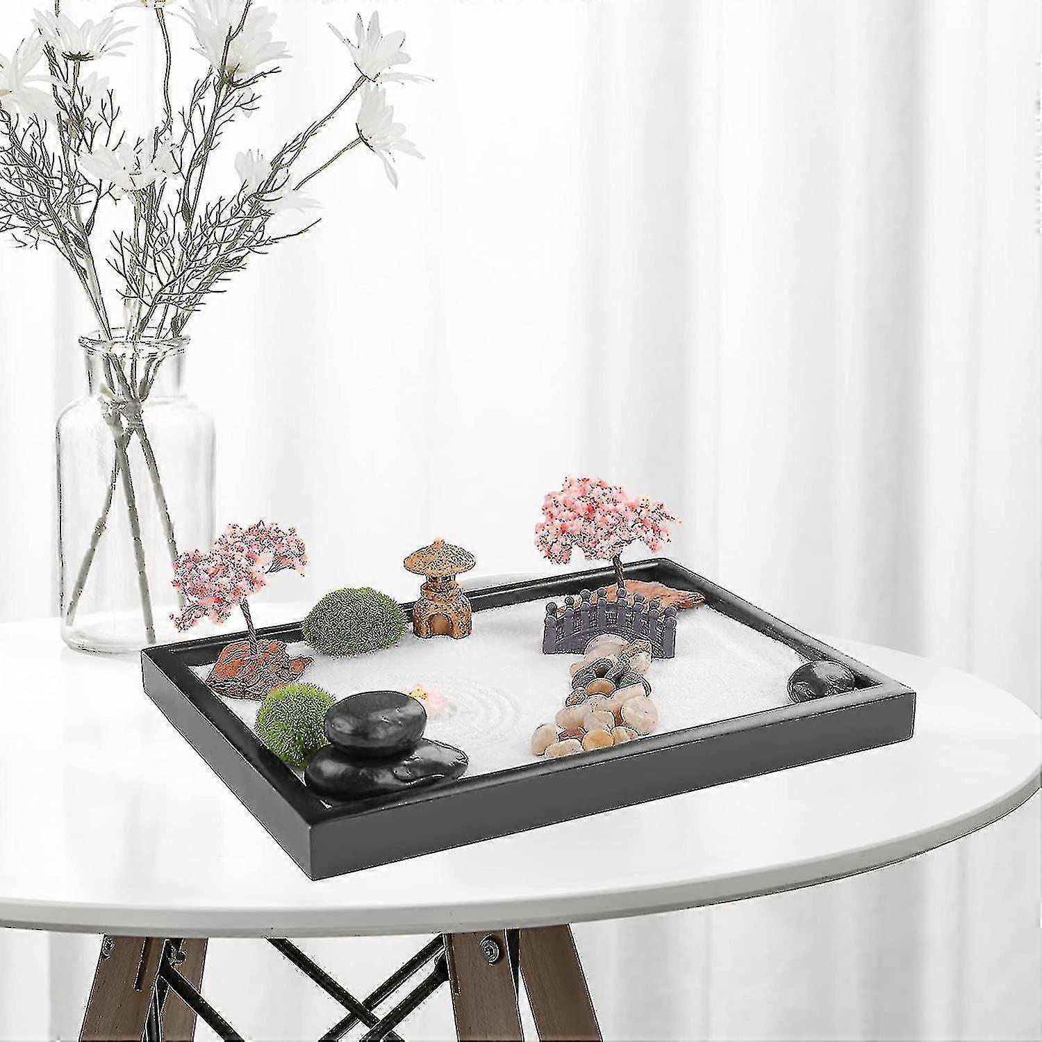 Zen Garden Kit - Zen Garden Accessories With Bamboo Tools, Mini Zen ...