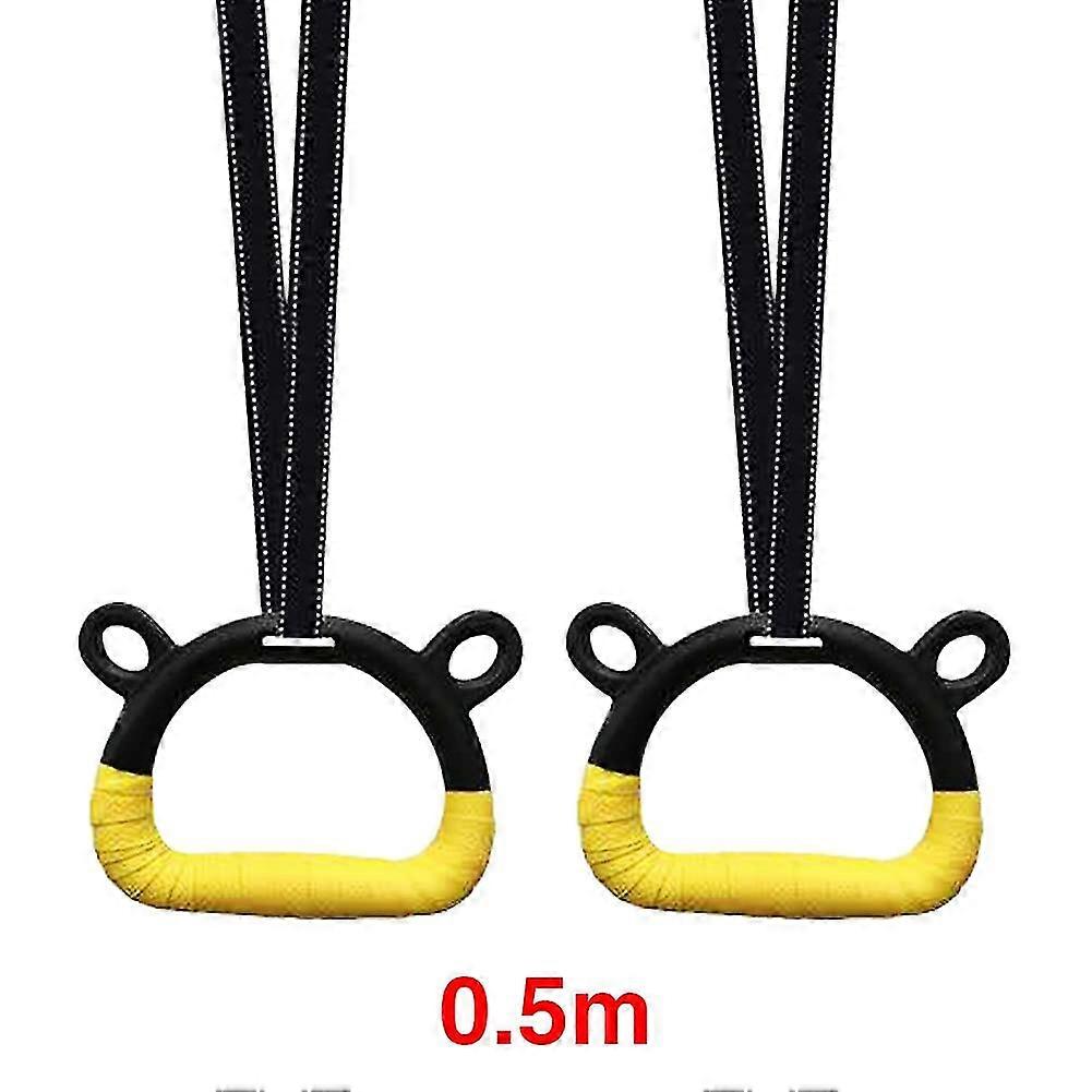 Gymnastic Rings, Non-slip Adjustable Strap For Kids, Ergonomic ...