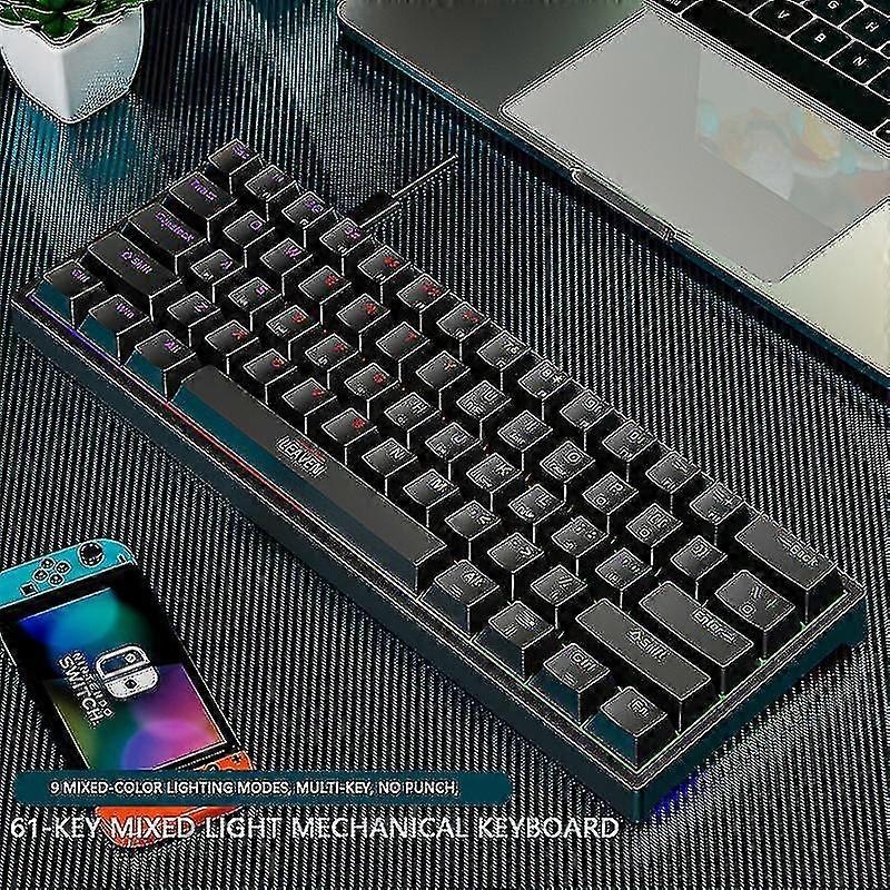 K620 Hotswap Mini Gaming Mechanical Keyboard 61 Keys Rgb Type-c Wired ...