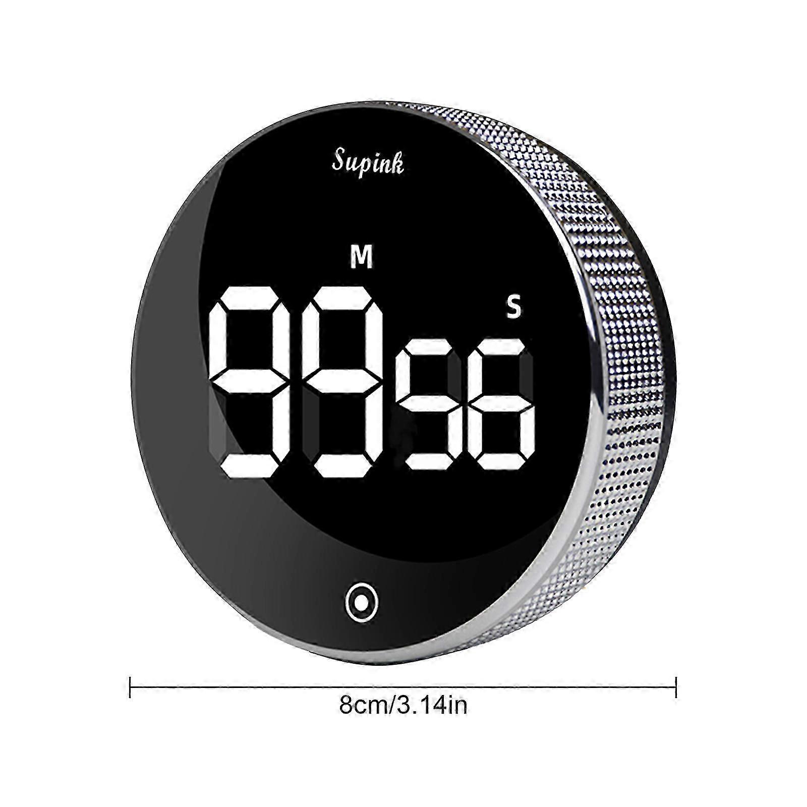 Digital LED Timer Manual Countdown Alarm Clock Magnetic Stopwatch ...