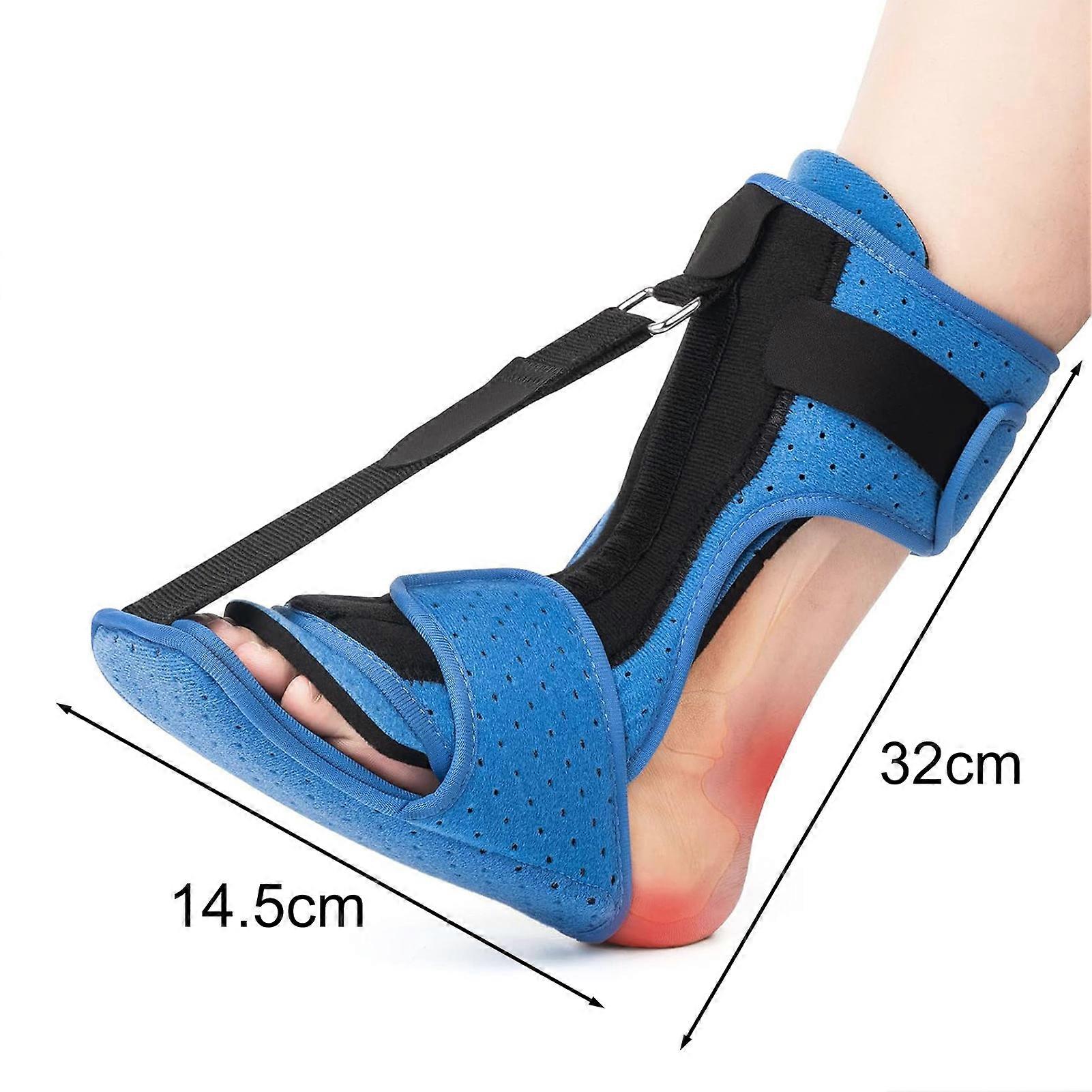 Plantar Fasciitis Night Splint with Foot Drop Corrector Memory Foam ...