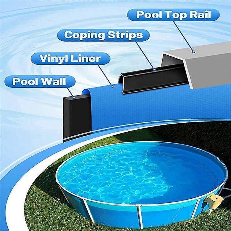 38Pcs Coping Strips for Above Ground Pool Liners,Swimming Pools Liner ...