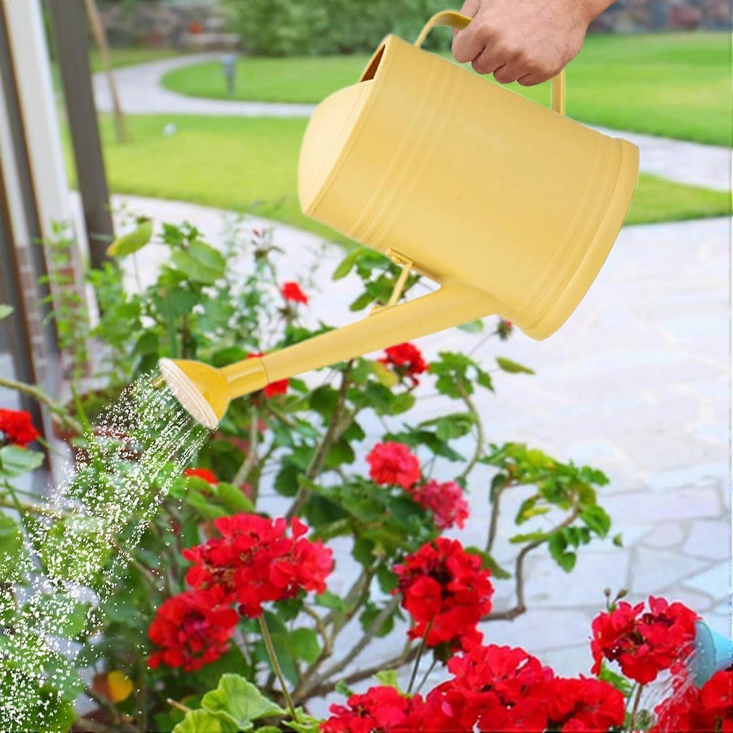 Watering Can 2L Capacity, PP Material, Long Mouth, Curved Handle, Milky ...