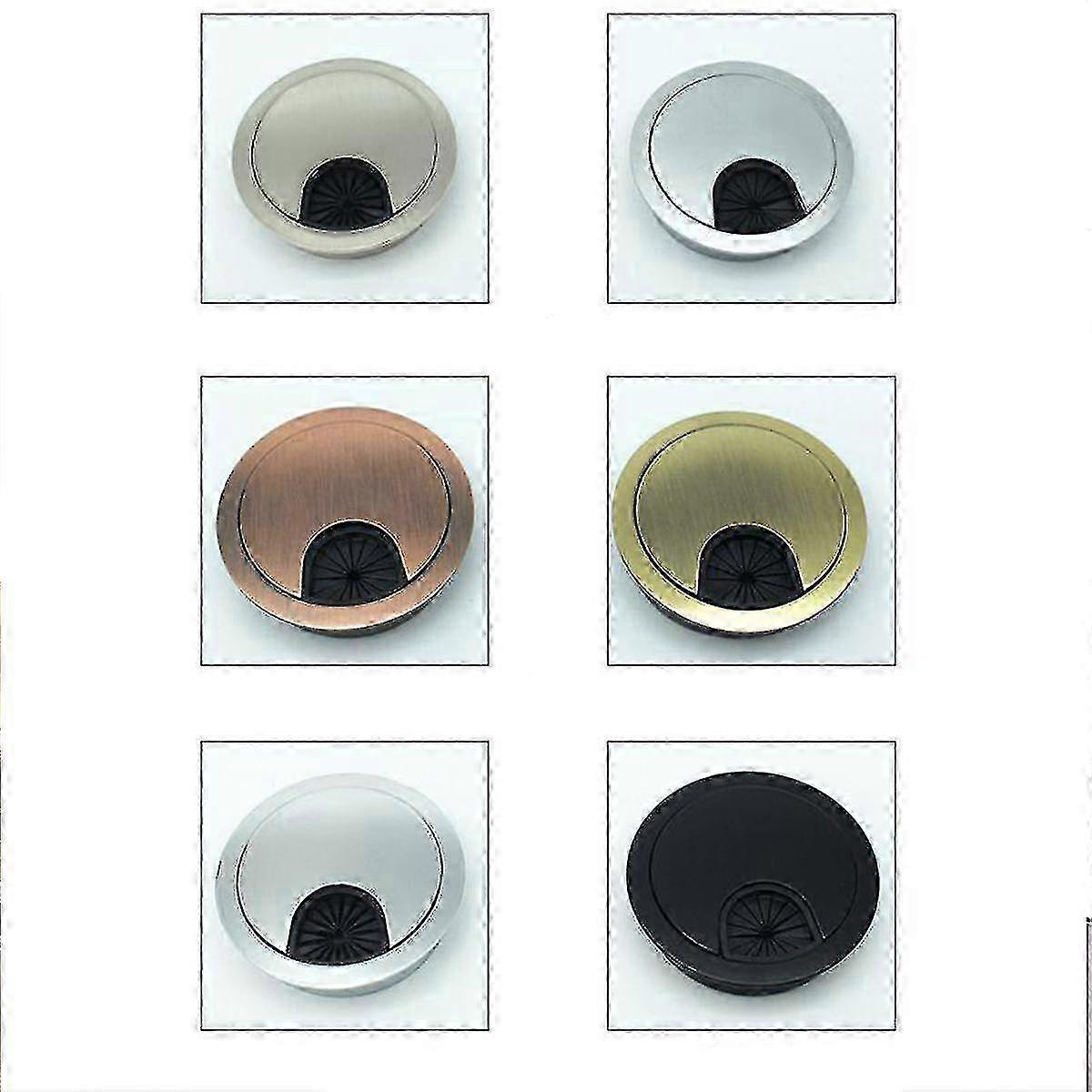 Desk Wire Hole Cover 4pcs 53mm Pearl Chrome Cable Grommet | Fruugo UK