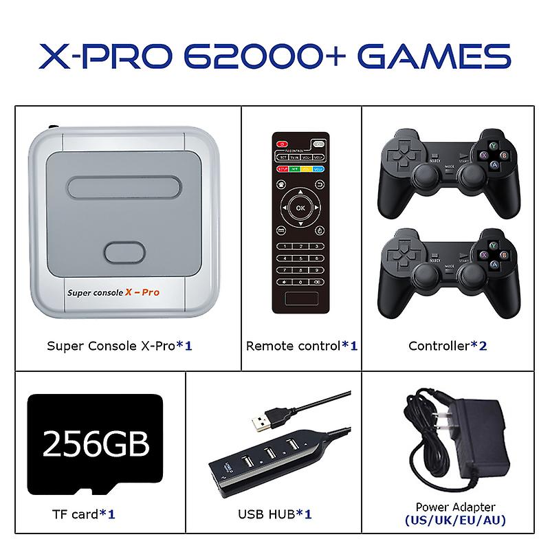 Super Console X Pro Retro Video Game Consoles With 62000+ Games For Psp/ps1/n64/dc 4k Hd Wifi Tv ...