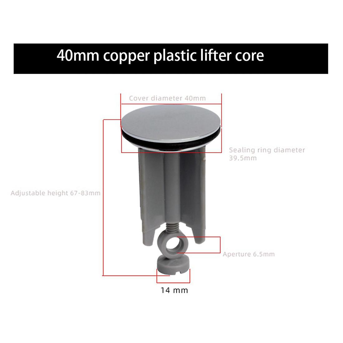 Universal Sink Plug Bathroom 40mm Pop-Up Plug Replacement Drain Plug ...