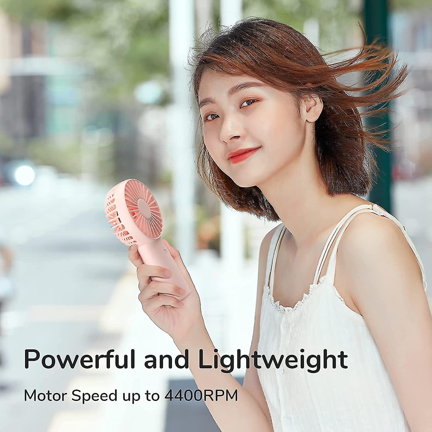 Dww-hand Fan, 4000mah Mini Portable Fan, Usb Rechargeable Personal ...