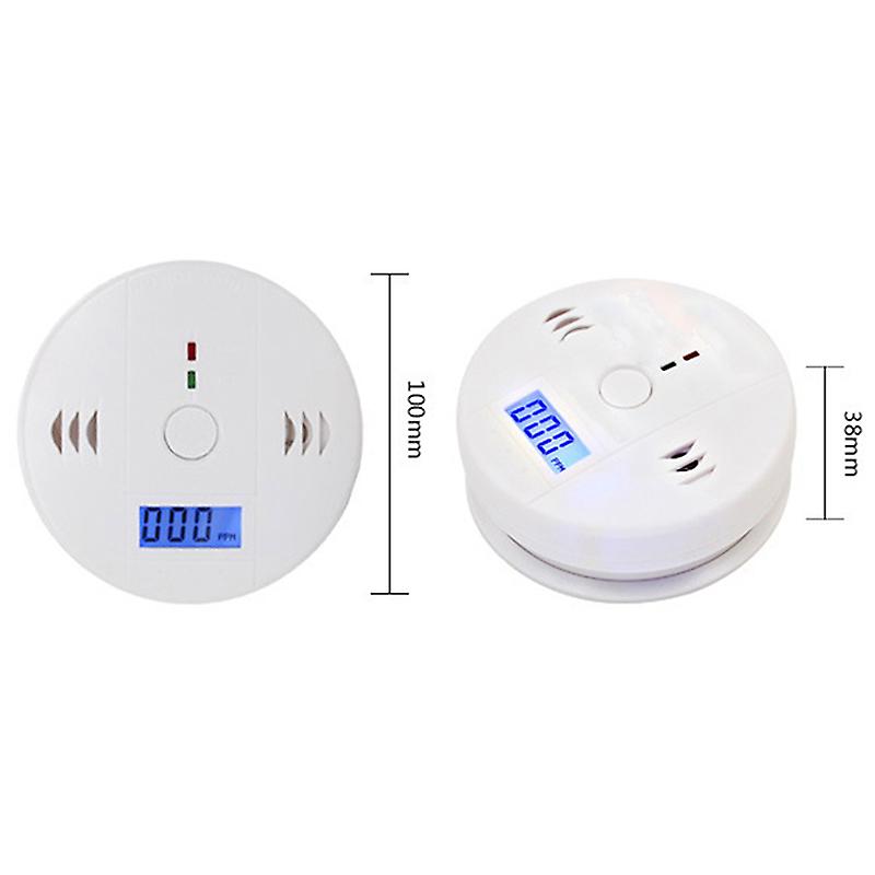 Lcd Carbon Monoxide Co Detector Poisoning Gas Sensor Monitor Warning ...