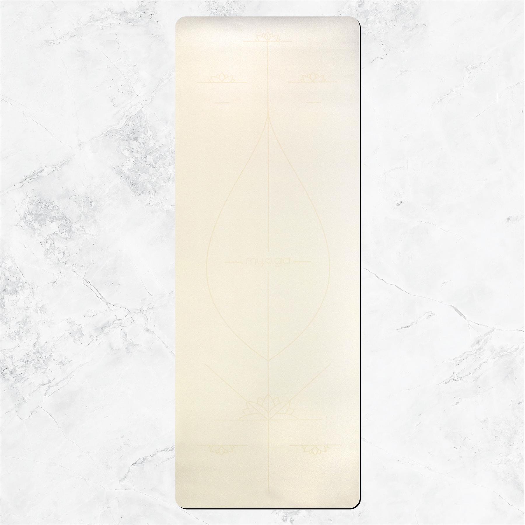 Myga Alignment Yoga Mat - Extra Large Non-Slip PU Exercise Mat for Yoga ...