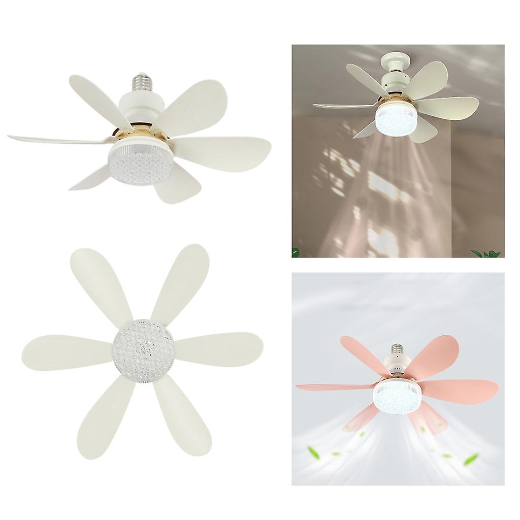 Safe Ceiling Fan Light Modern E27 Versatile LED Ceiling Fan with 3 ...