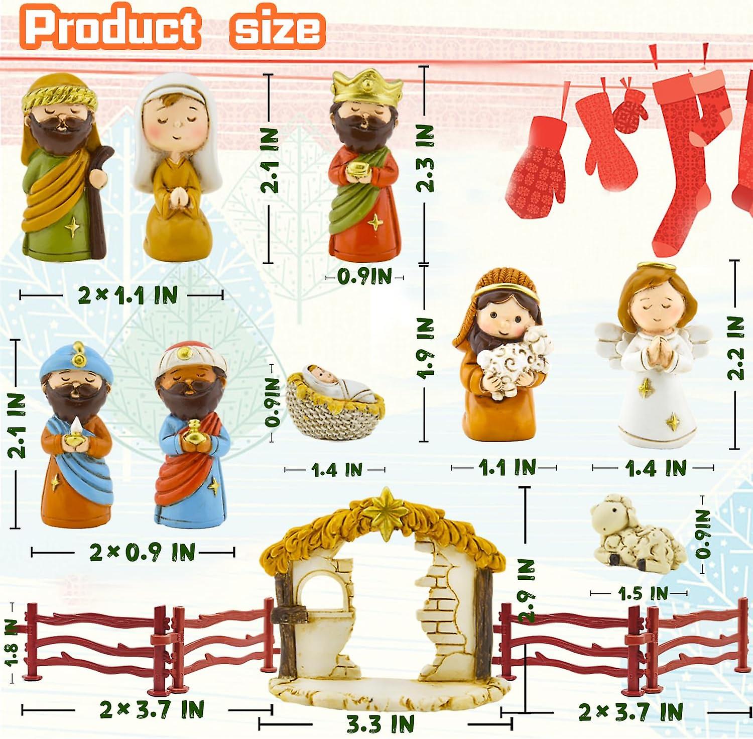 Nativity Advent Calendar 2024 Nativity Set For Kids Christmas Advent ...