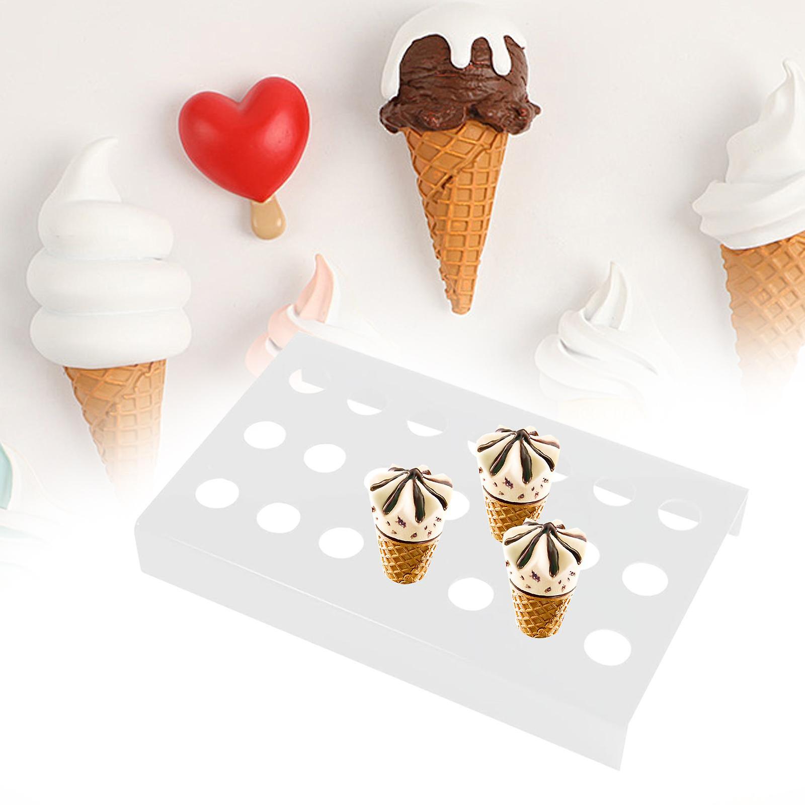 Ice Cream Cone Stand Cupcake Cones Baking Rack Multipurpose Decorative ...