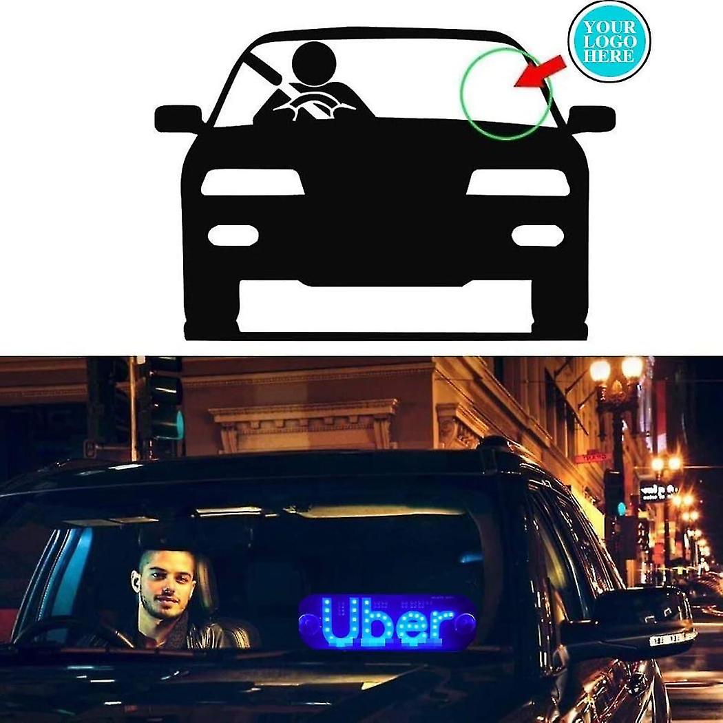 Led Light Signs For Car, Bumper Stickers Taxi Sign Light Windshield ...