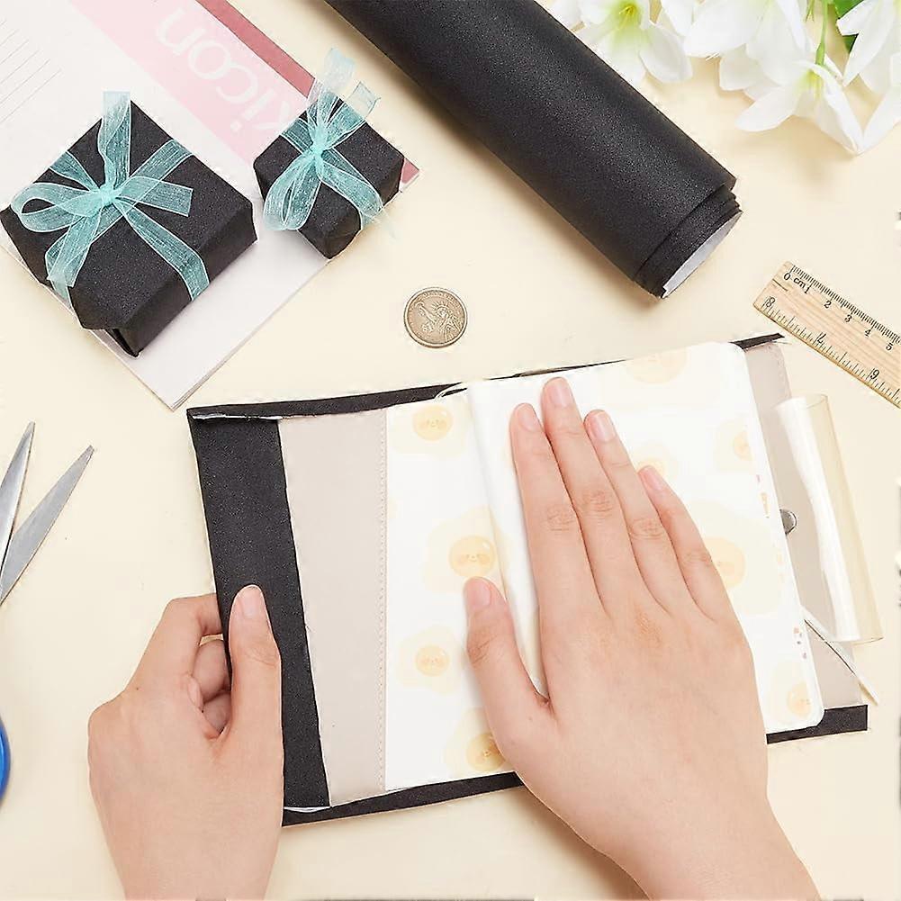 Black Book Binding Cloth Bookcover Fabric Surface with Paper Backed ...