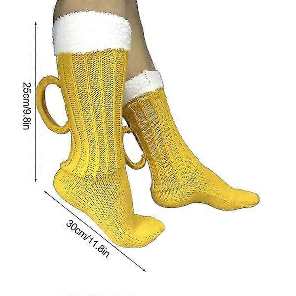 Beer mug Socks Funny knitted beer socks with handmade handles No ...