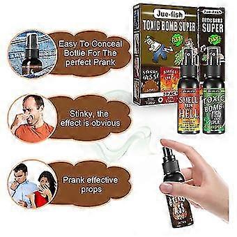 3pcsset Extra Strong Long Lasting Stinky Ass Fart Spray - Hilarious Gag ...