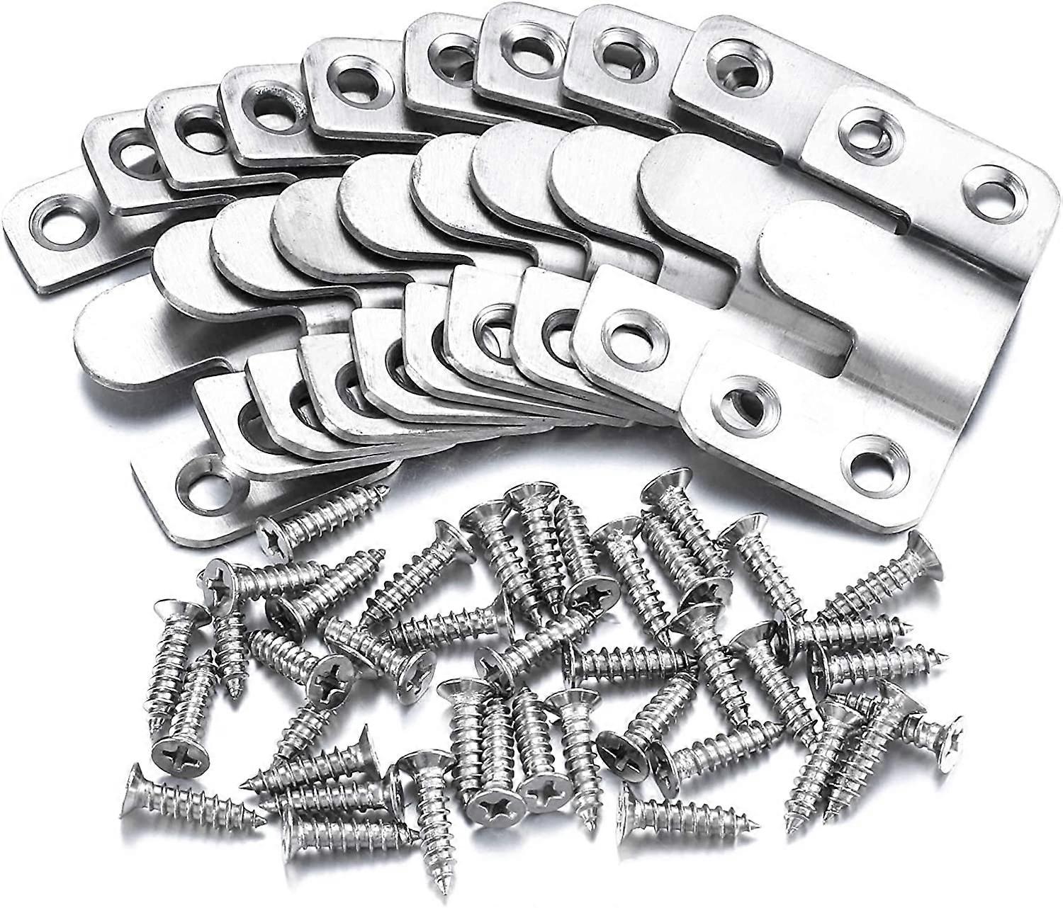 10 Pieces Concealed Flush Mount Bracket, Heavy Duty Interlocking ...