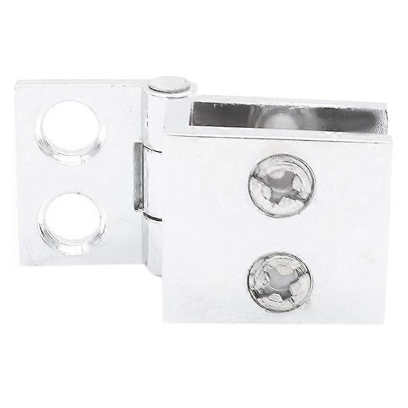 Set of 8 Glass Door Hinges, 5mm-8mm Adjustable Rectangle Clamp Single ...