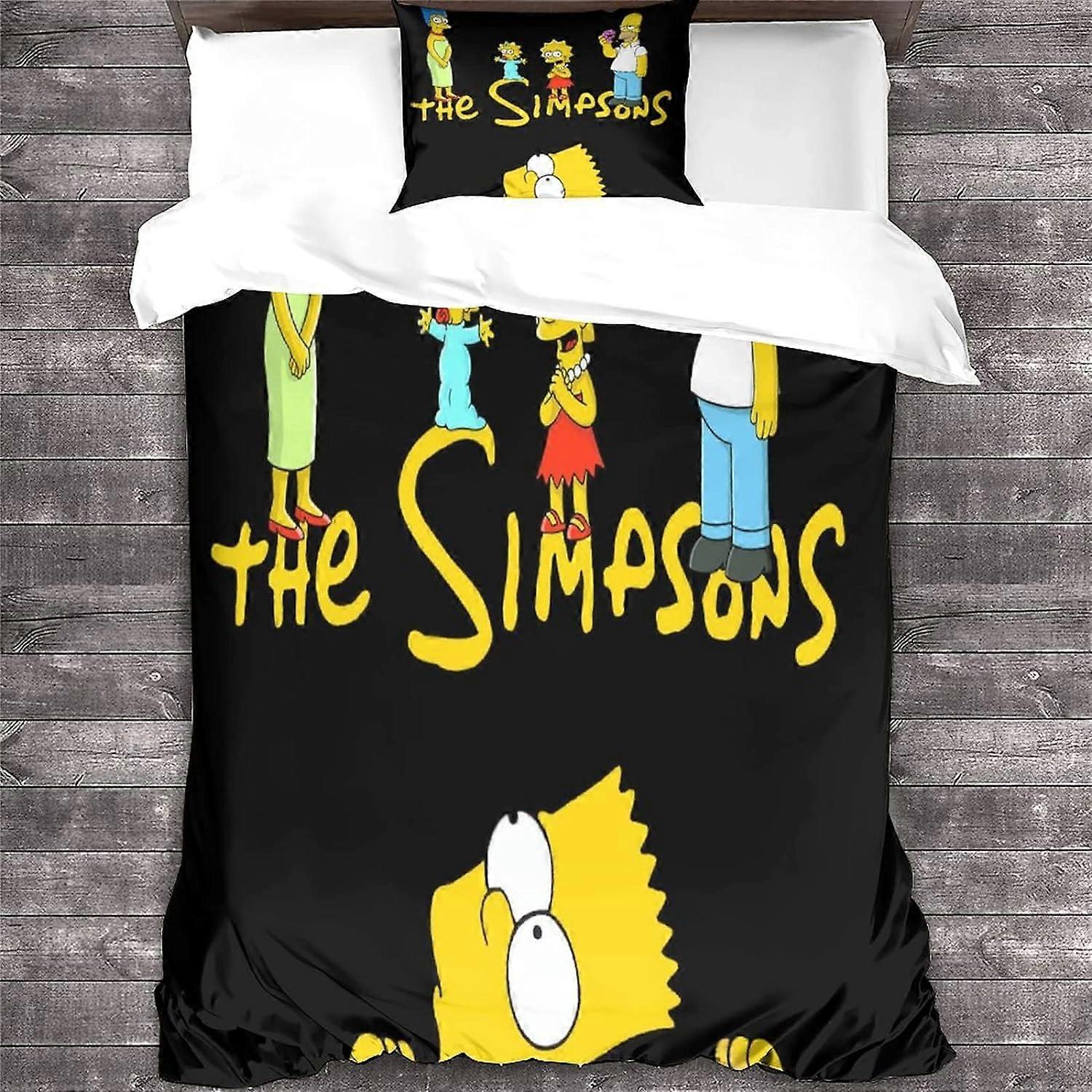 The_Simpsons Duvet Cover Pieces Bedding Set,D Animation Animation ...