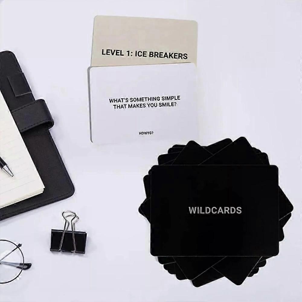 How Deep Will You Go? Questions Card Game, Deep Conversation Cards Game ...