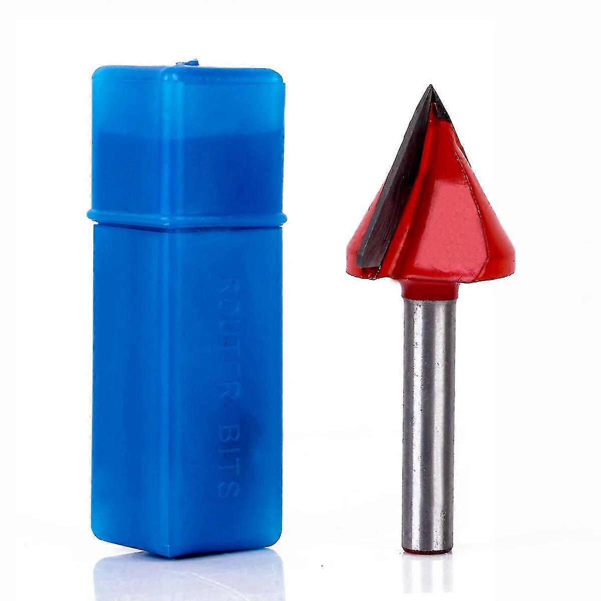 1pc Tungsten Steel Router Bit 60 Degree Cnc Engraving V Groove Bit ...