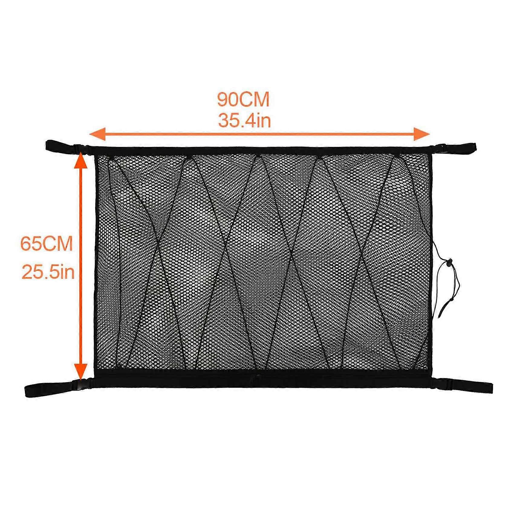 3X Car Ceiling Storage Net Pocket Roof Interior Cargo Net Bag Car Trunk ...