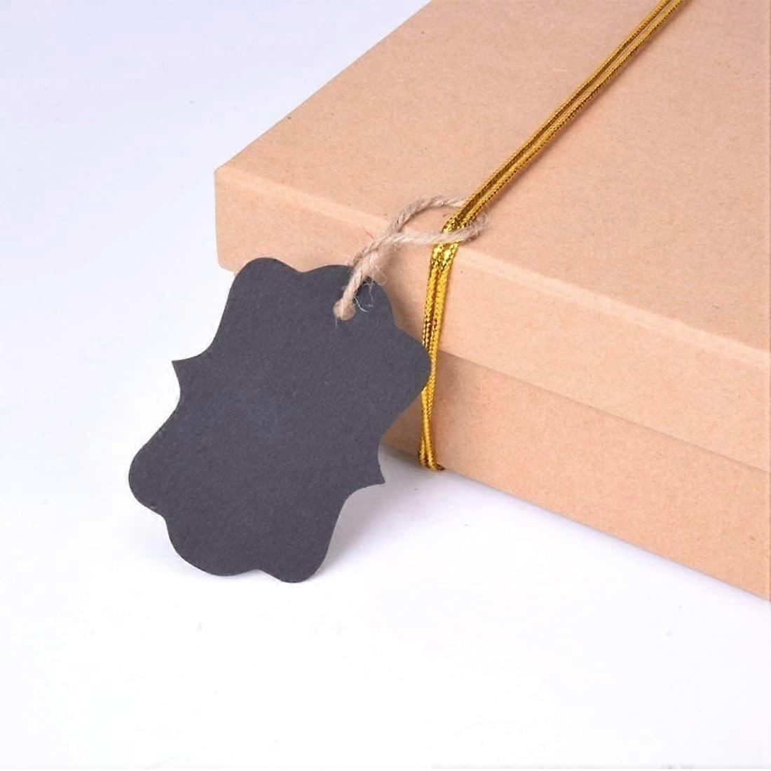 100PCS Kraft Paper Gift Tags 3x5cm with Jute Twine Wedding Birthday ...