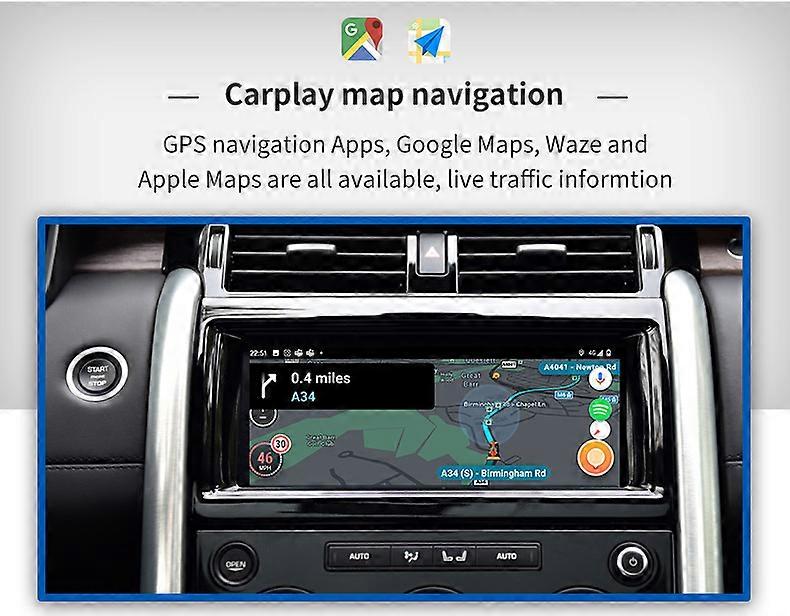 Wireless CarPlay Android Auto for Jaguar XE XF Land Rover Evoque ...