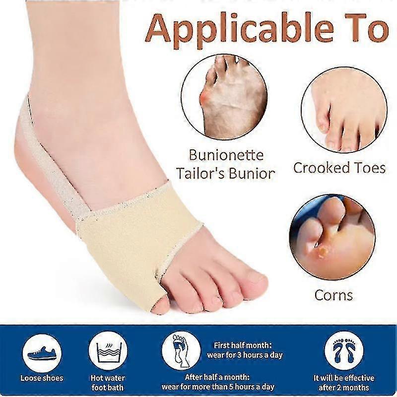 2pcs Tailor Bunion Corrector Pads Splint For Bunion Pinky Toe Relief ...