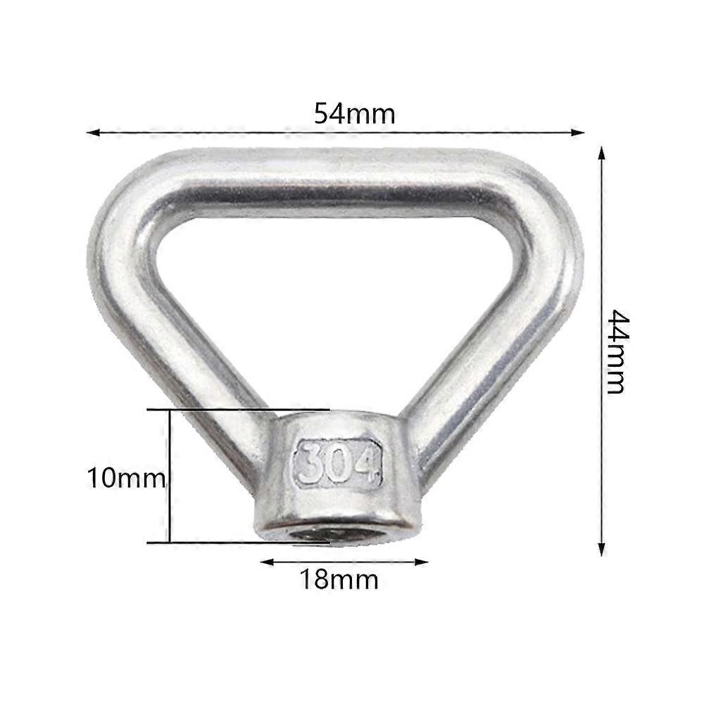 Lifting Eye Nut 8 Pieces M8 Ring Nut Screw Nut Silver 304 Stainless ...