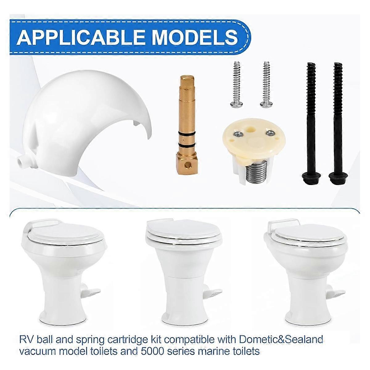 385318162 RV Toilet Flush Pedal Ball & Shaft Kit for Sealand Vacuum ...