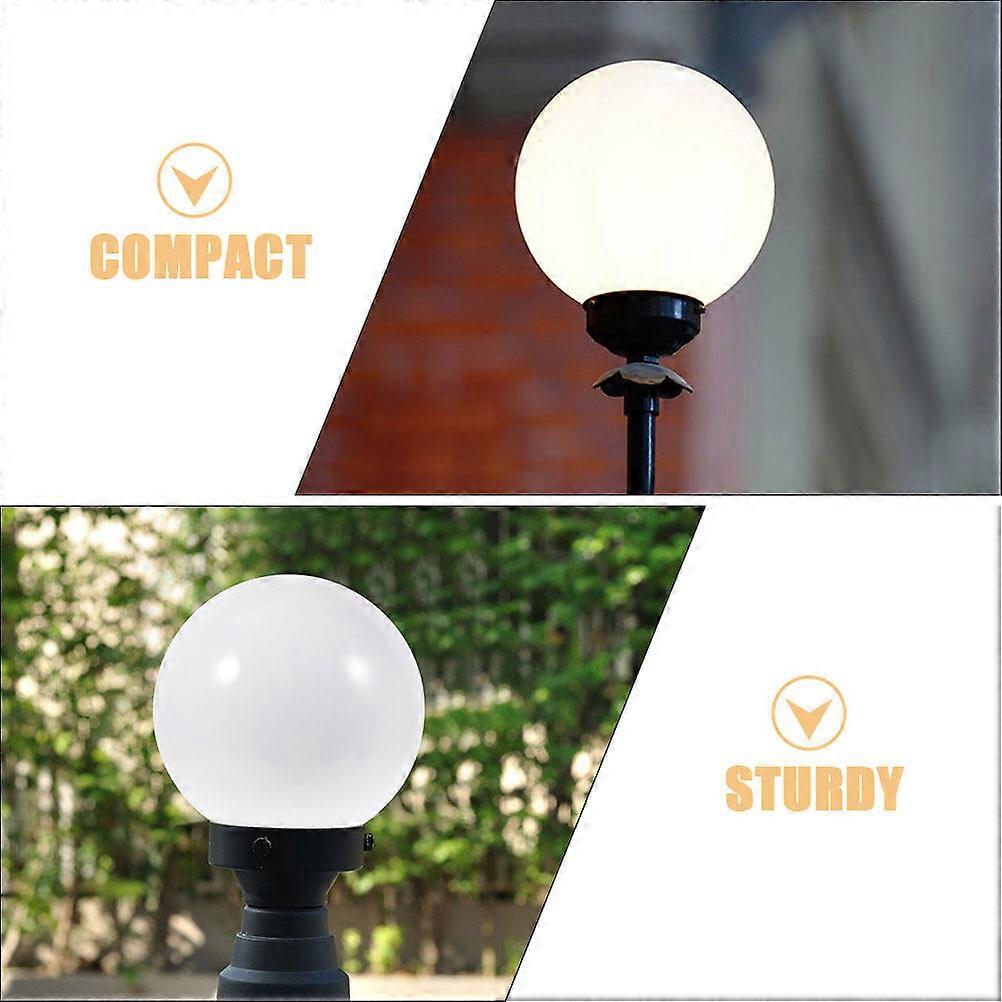 Outdoor Thread Lampshade Replacement Round Spherical Acrylic Lamp Post ...