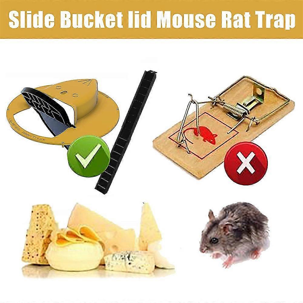 High Quality Mousetrap Water Slide Bucket Cover Mouse Mousetrap Flip N ...