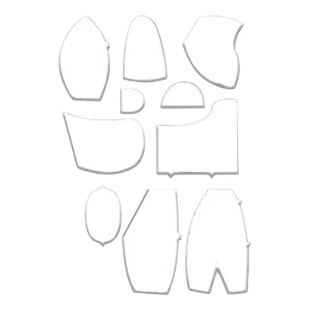 Memory Bear Template Ruler Set, 10 PCS Memory Bear Template Ruler Set ...