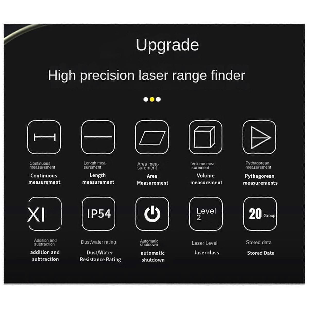 Distance Meter Distance Measuring Instrument Professional Digital ...