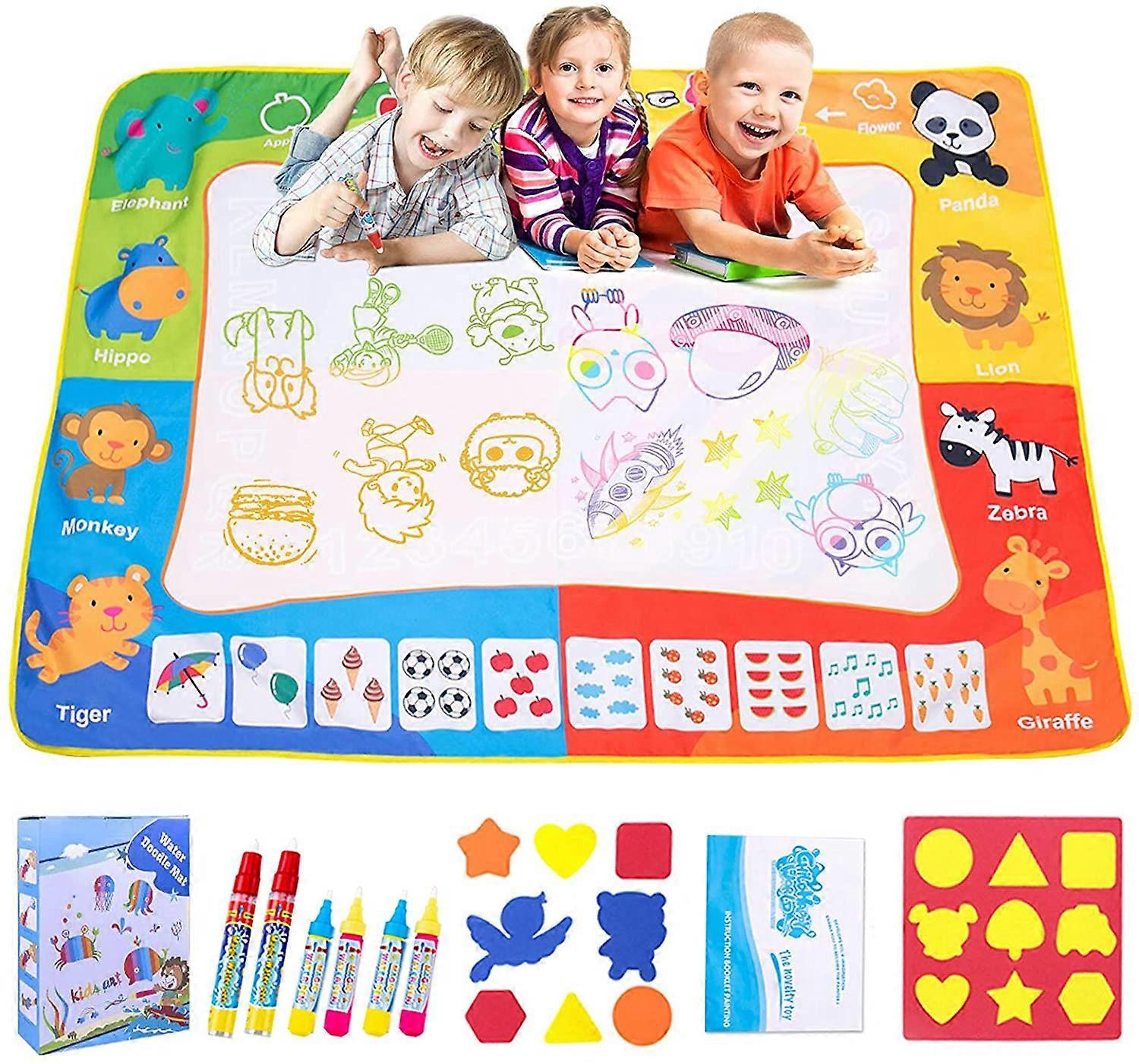 Water Doodle Mat, Water Drawing Painting Mat Larger Size 120 X 90cm ...