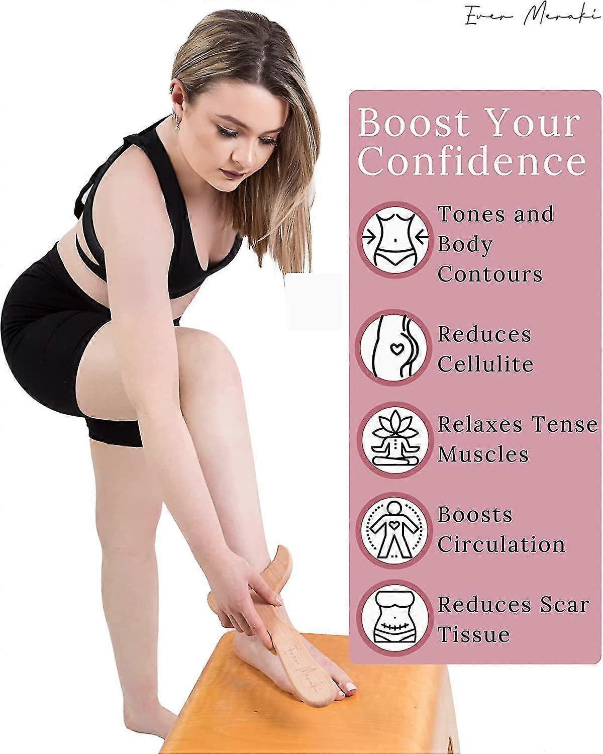 Wooden Lymphatic Drainage Tool - Gua Sha Massage Tool, Lymphatic Drainage Massager For Whole ...