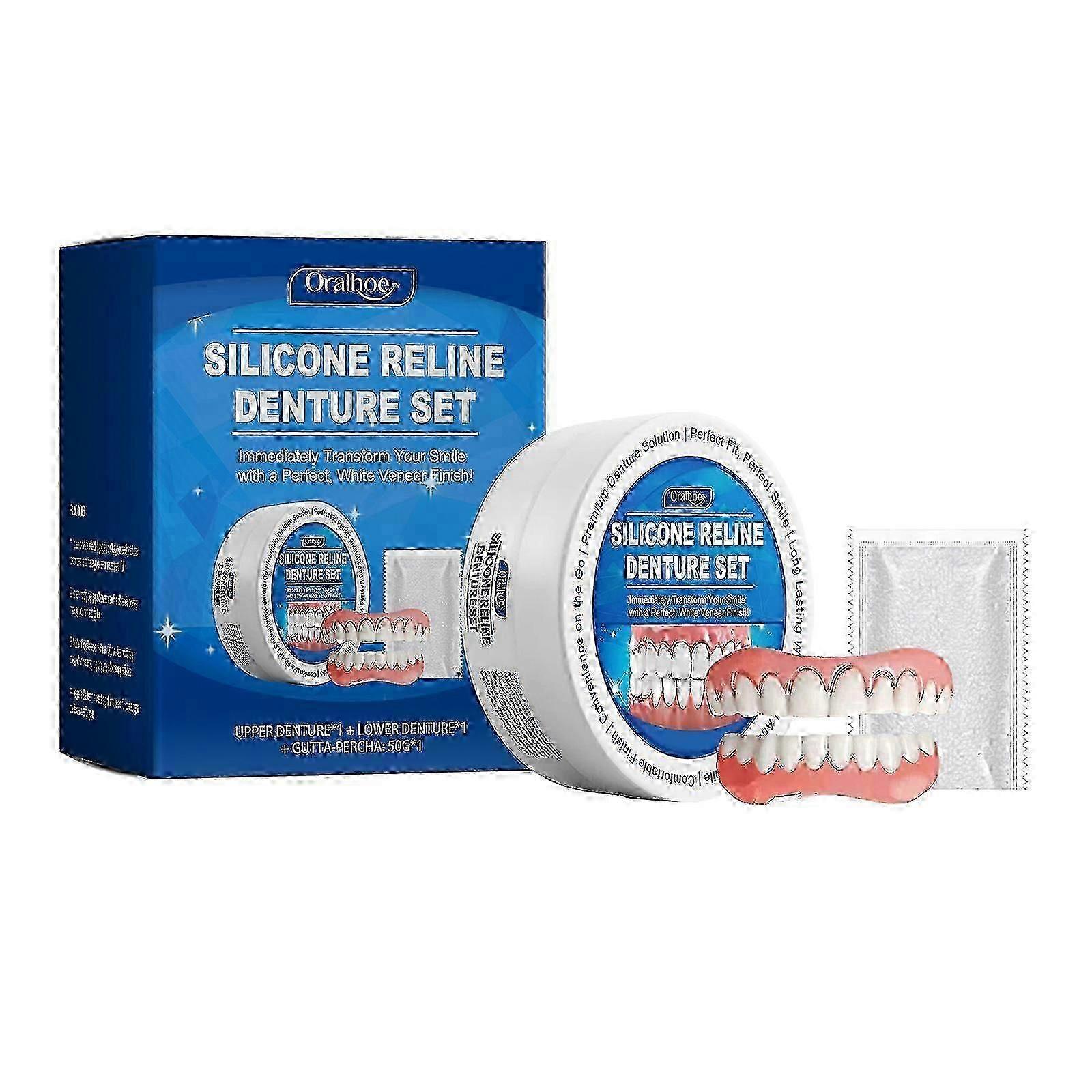 Silicone Reline Denture Set,denture Silicone Reline Kit, Silicone Teeth ...