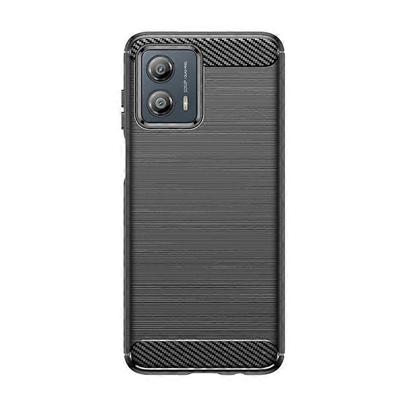 For Motorola Moto G53 Brushed Texture Carbon Fiber TPU Phone Case ...
