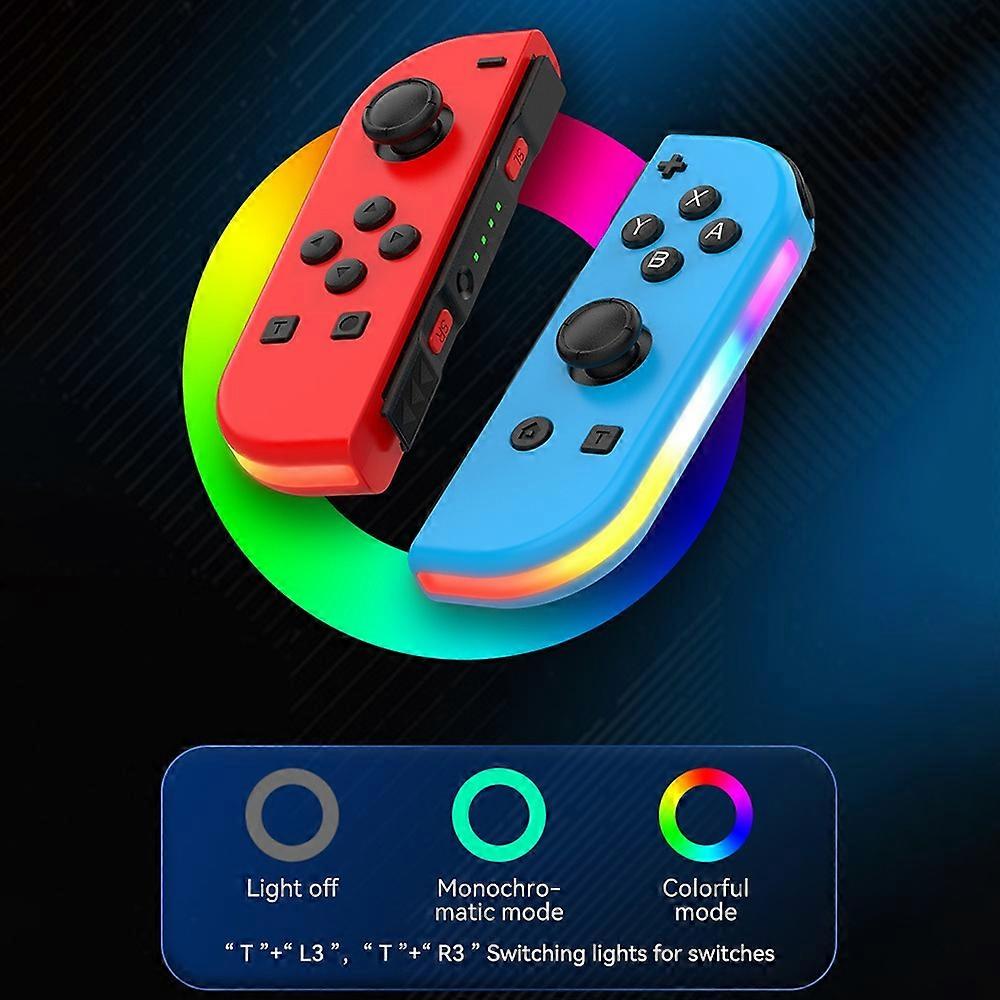 JOY-02 1 Pair Wireless Controller for Nintendo Switch Game Console Bluetooth Game Handle with ...