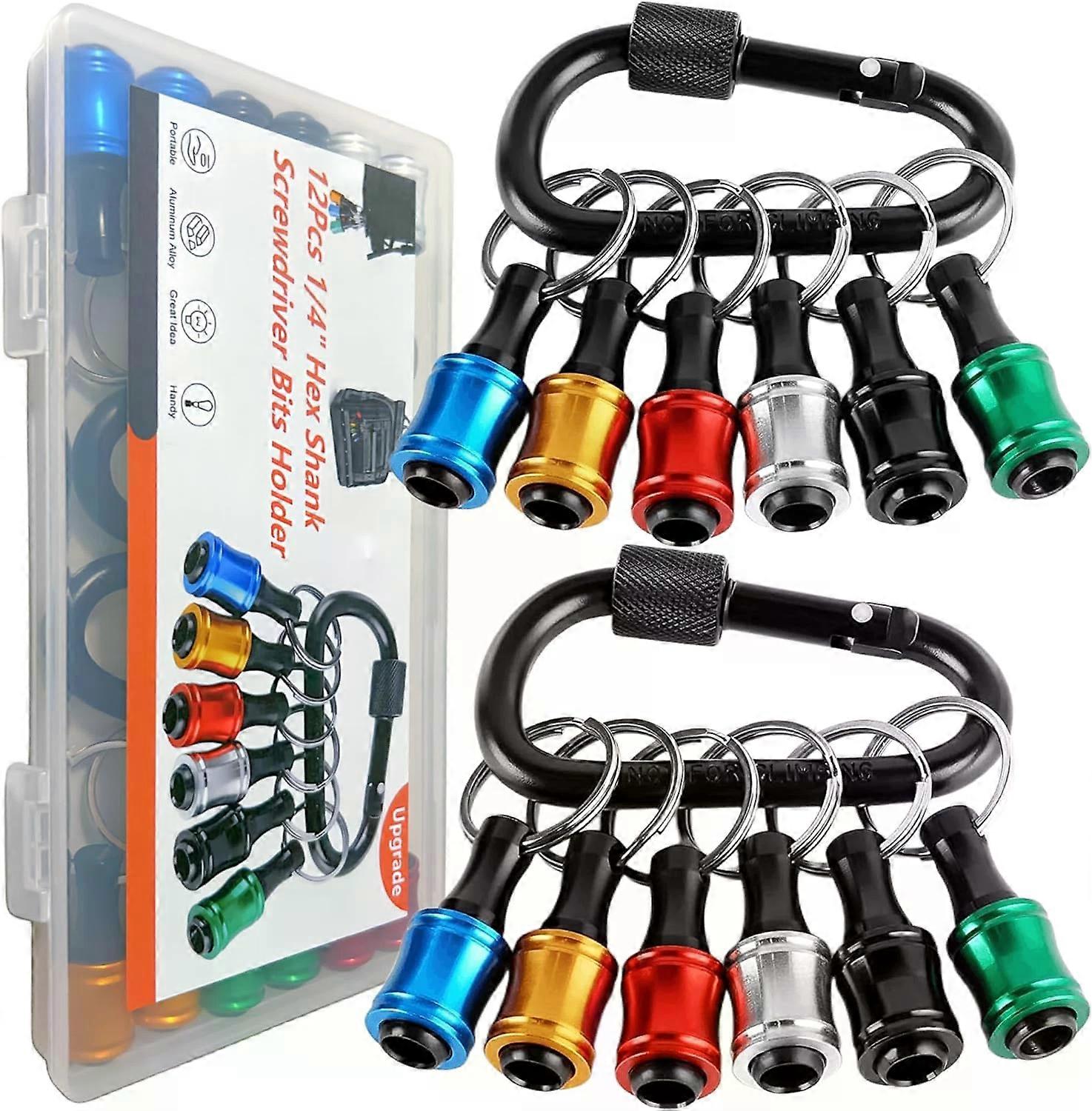 12PCS Bit Holders, 1/4 Socket Hex Shank Screwdriver Bit Holder for Impact Driver | Fruugo UK