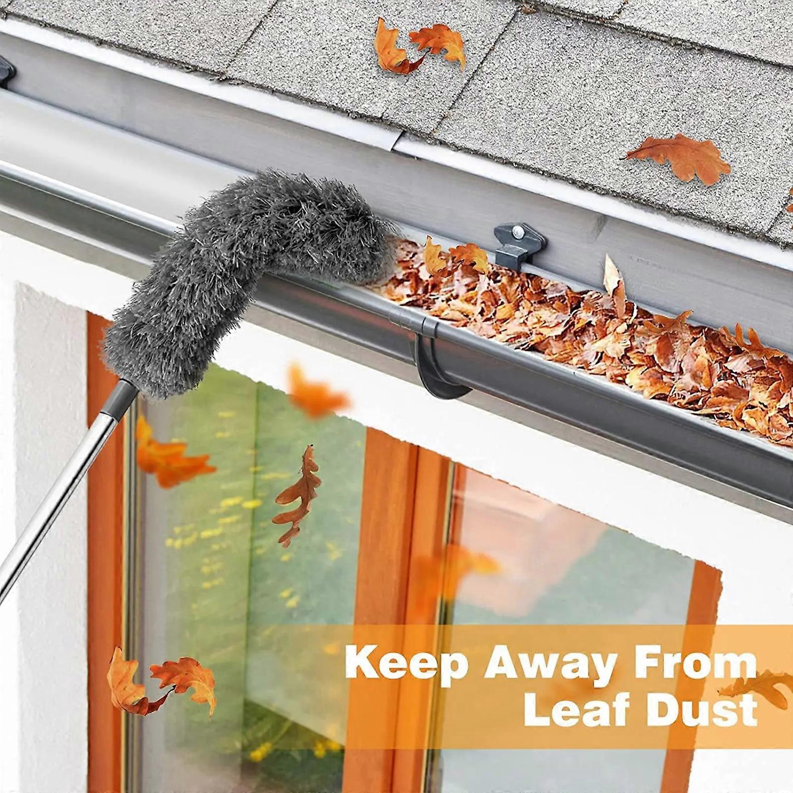 Telescoping Gutter Cleaning System Featuring Reinforced Fiber Bristles ...