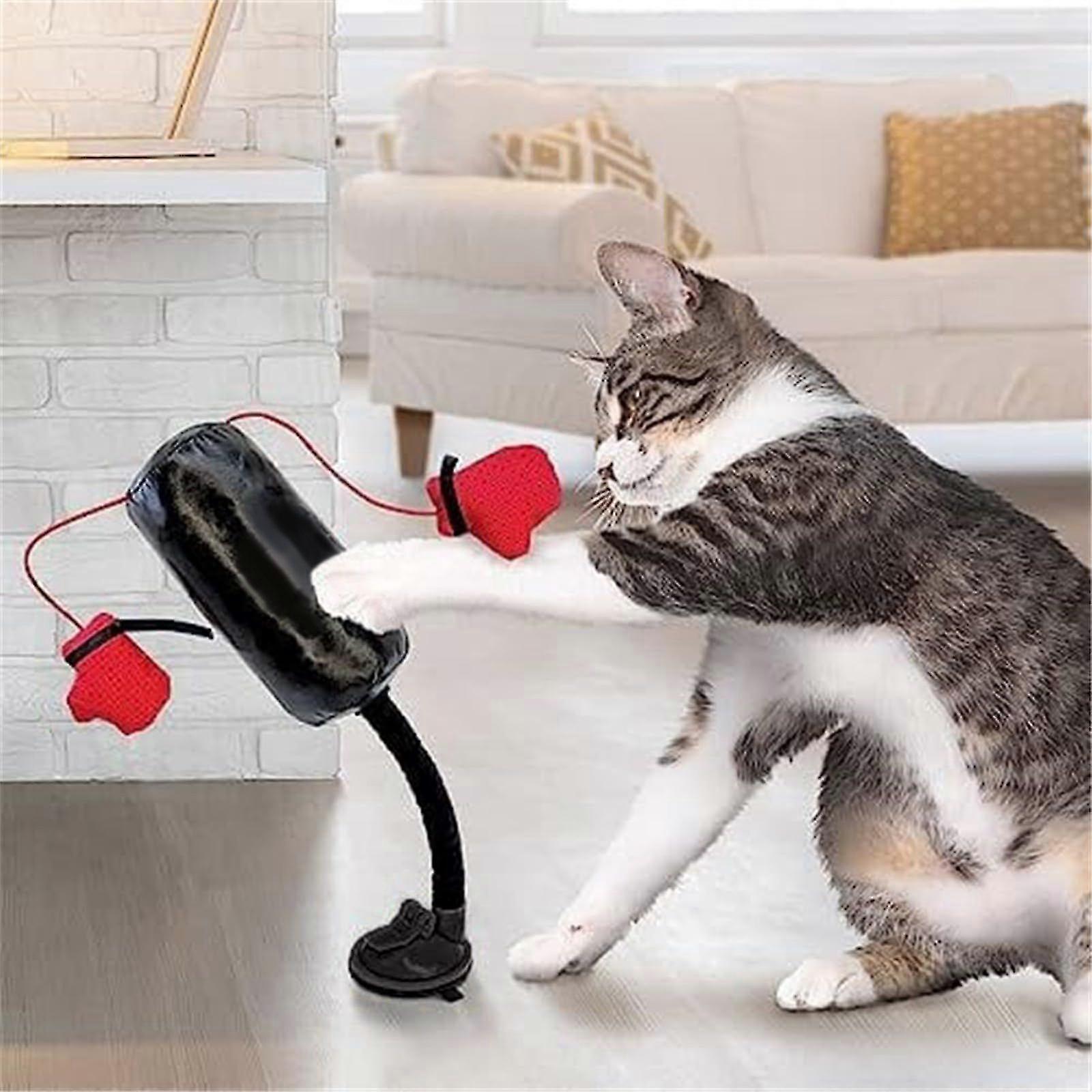 2025 Upgraded 14in Cat Punching Bag Toy Interactive Bat A Bout Catnip ...