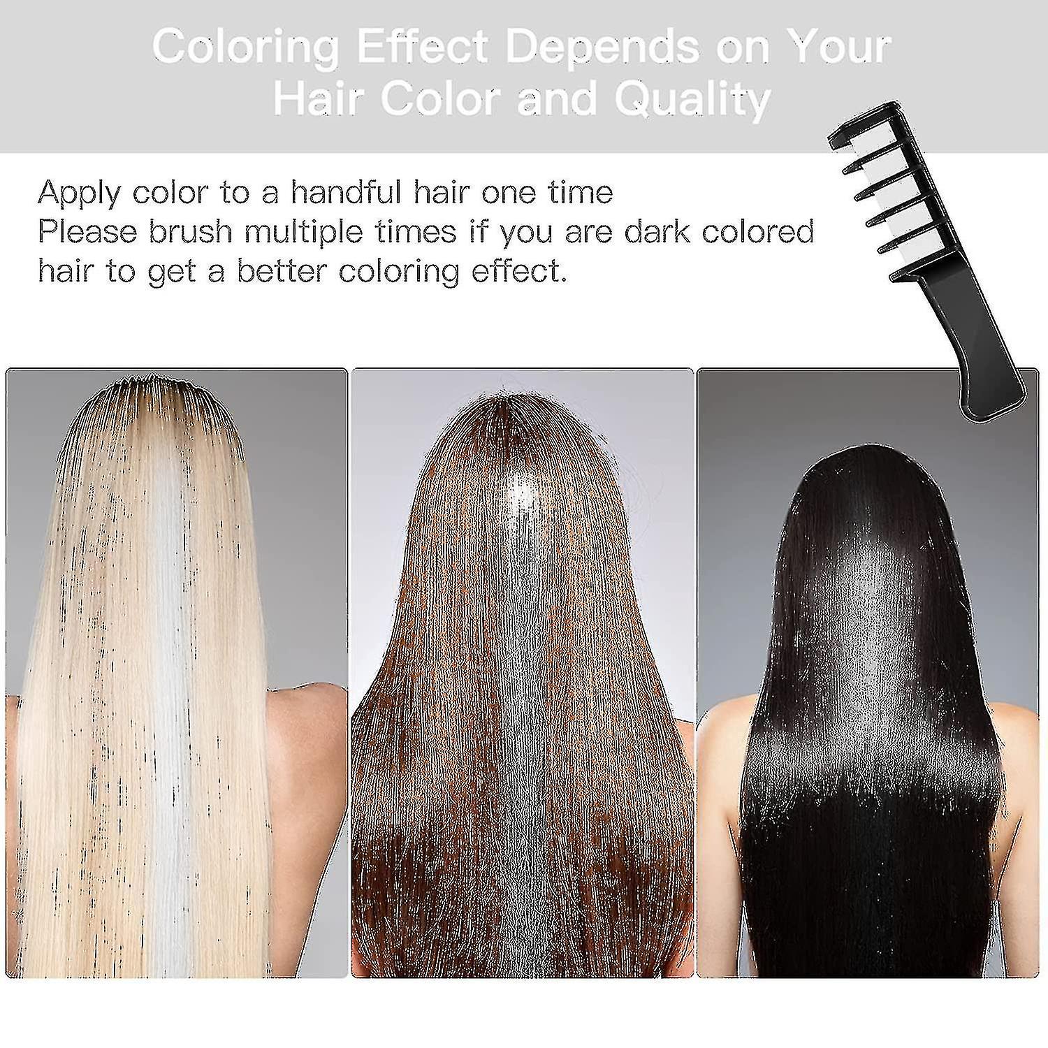 Hair Chalk Comb Temporary Bright Hair Color Dye For Kids Ns2 | Fruugo UK